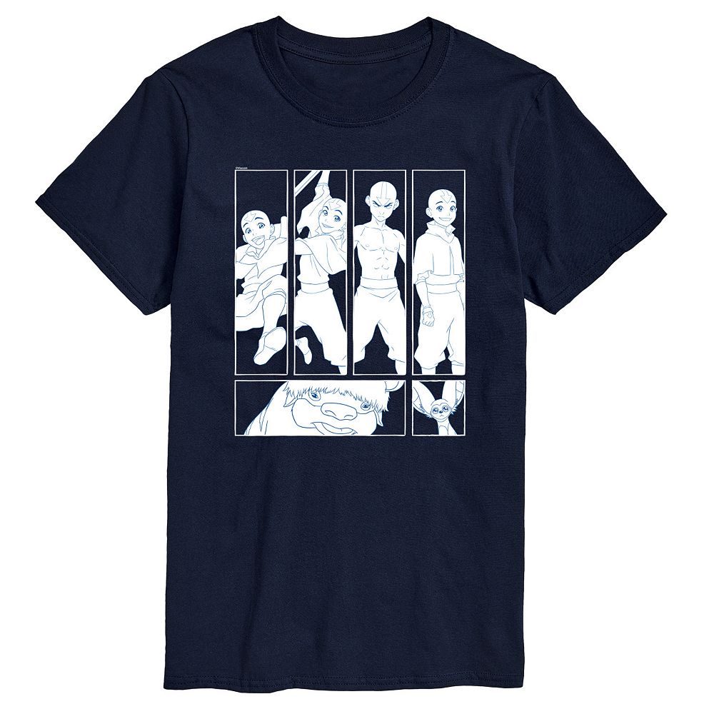 Big & Tall Avatar: The Last Airbender Aang Grid Graphic Tee