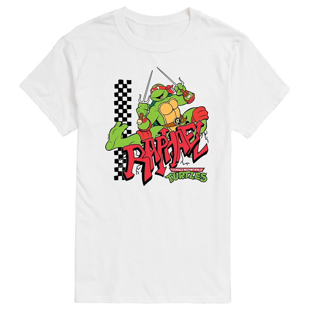 Big & Tall Teenage Mutant Ninja Turtles Raphael Graffiti Retro Graphic Tee