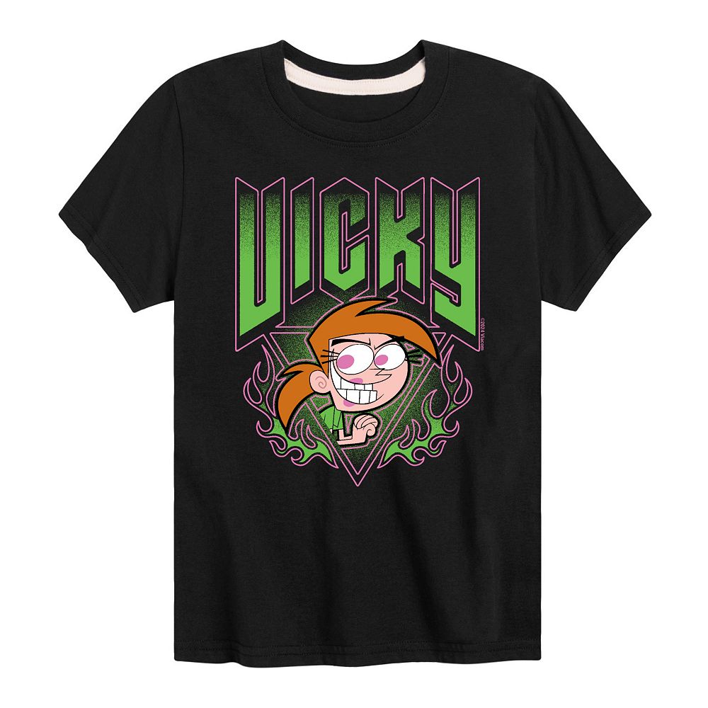 Boys 8-20 The Fairly OddParents Vicky Metal Graphic Tee