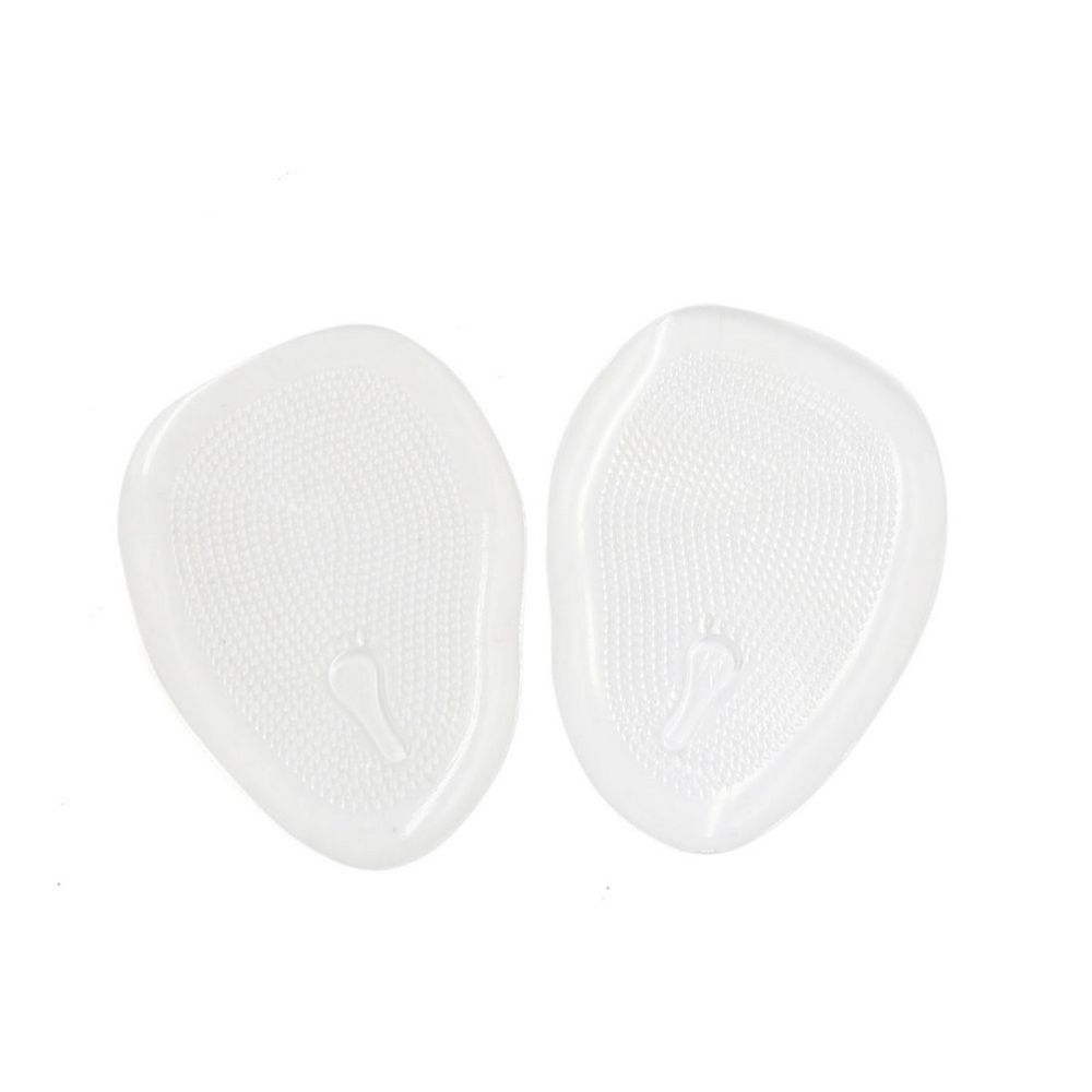 2pcs Transparent Silicone Gel Forefoot Insole Pads High Heel Shoes Cushions