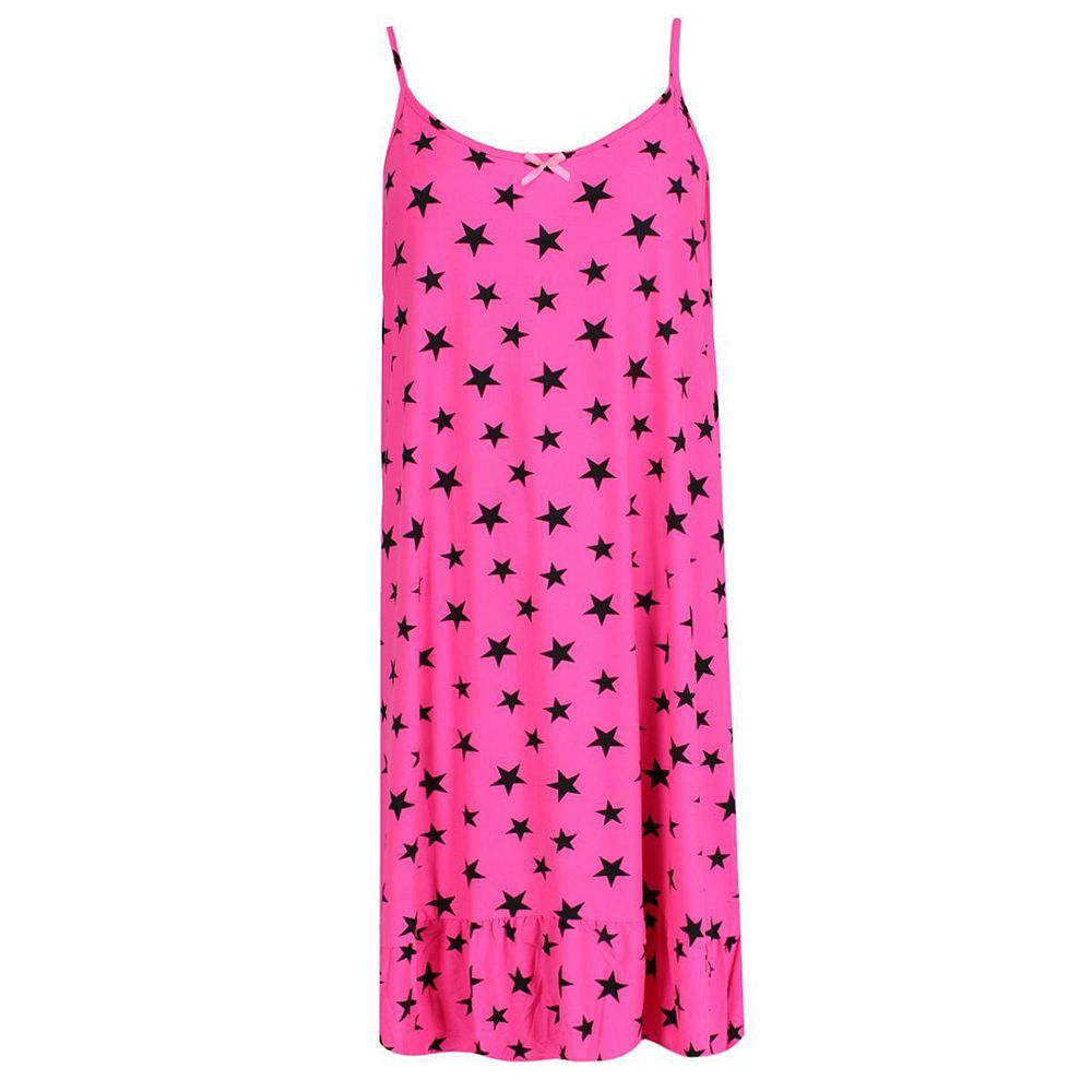 Elegant Emily Women's Star Cami Sleeveless Sleep Gown