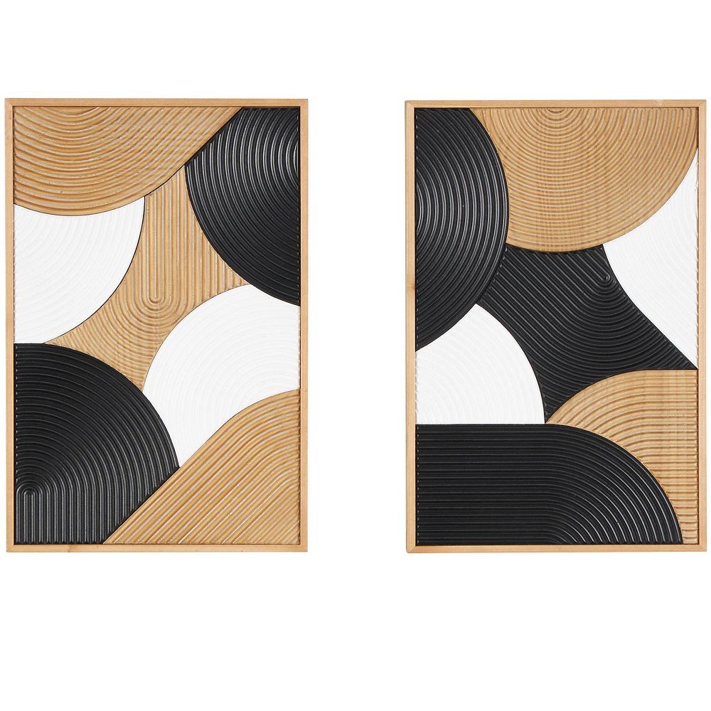 Stella & Eve 2-pc. Wooden Round Forms Wall Decor Set