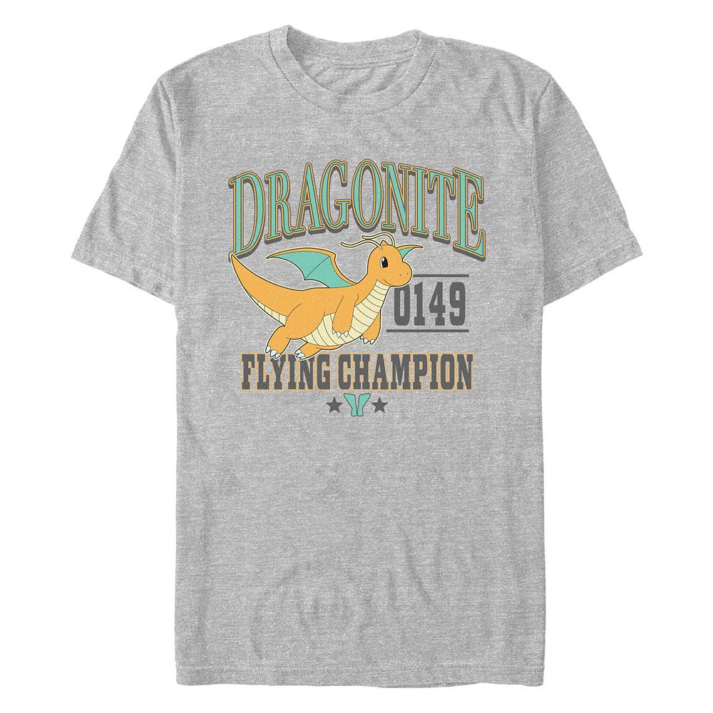 Big & Tall Pokemon Dragonite Flying Champion 0149 Graphic Tee