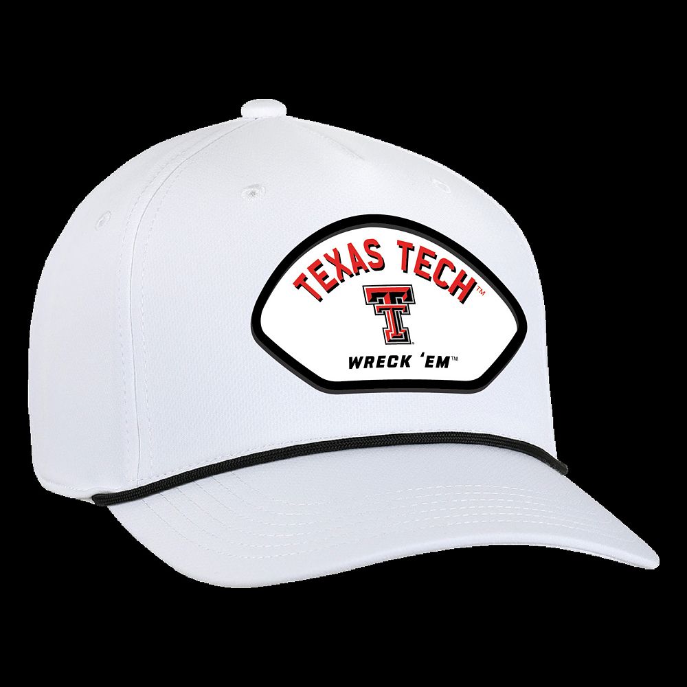 Men's Ahead White Texas Tech Red Raiders Alto Rope Adjustable Hat