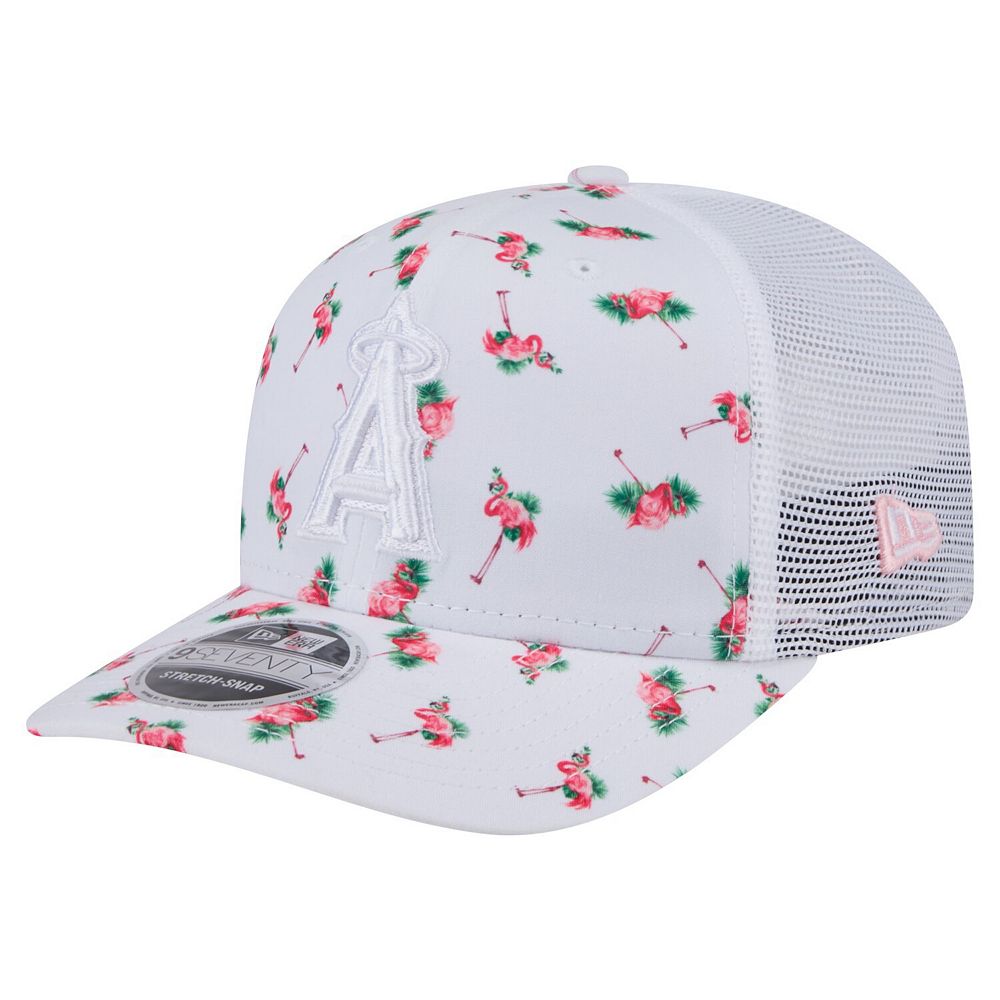 Men's New Era White Los Angeles Angels Flamingo Mesh Back 9SEVENTY ...