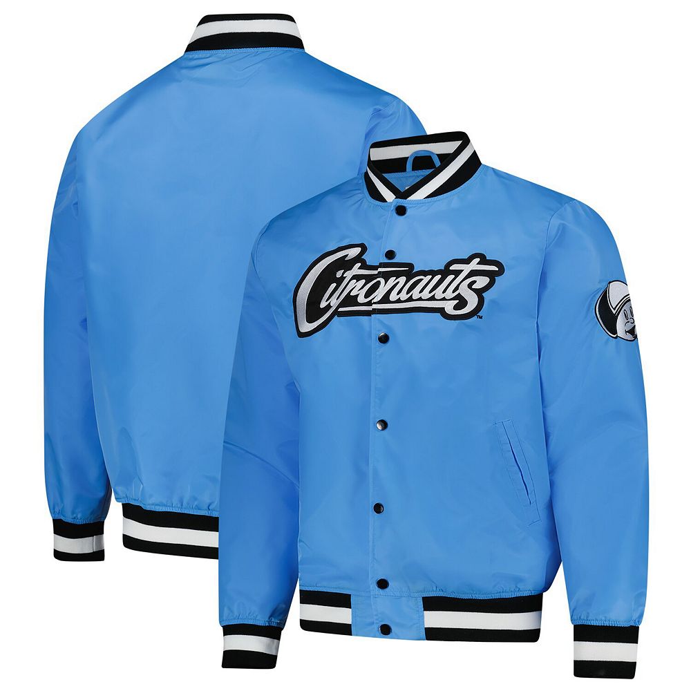 Unisex Charlie Hustle Light Blue UCF Knights Full-Snap Varsity Jacket