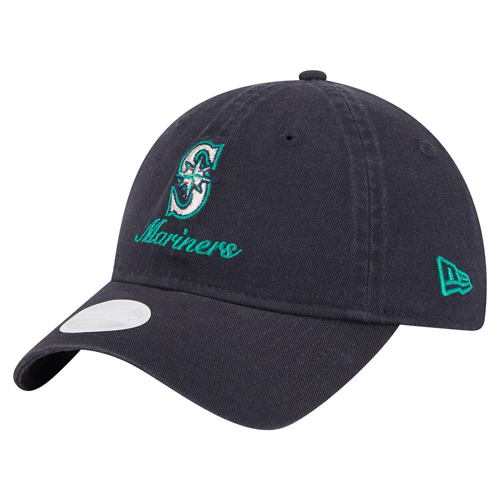 Women's New Era Navy Seattle Mariners Preppy Team 9TWENTY Adjustable Hat