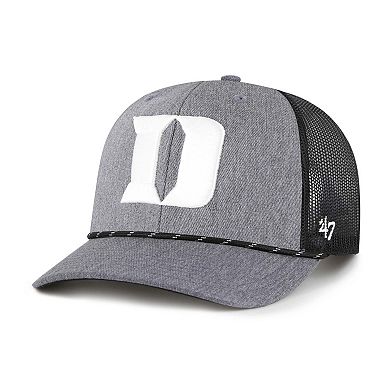 Men's '47 Gray Duke Blue Devils Carbon Rope Adjustable Hat
