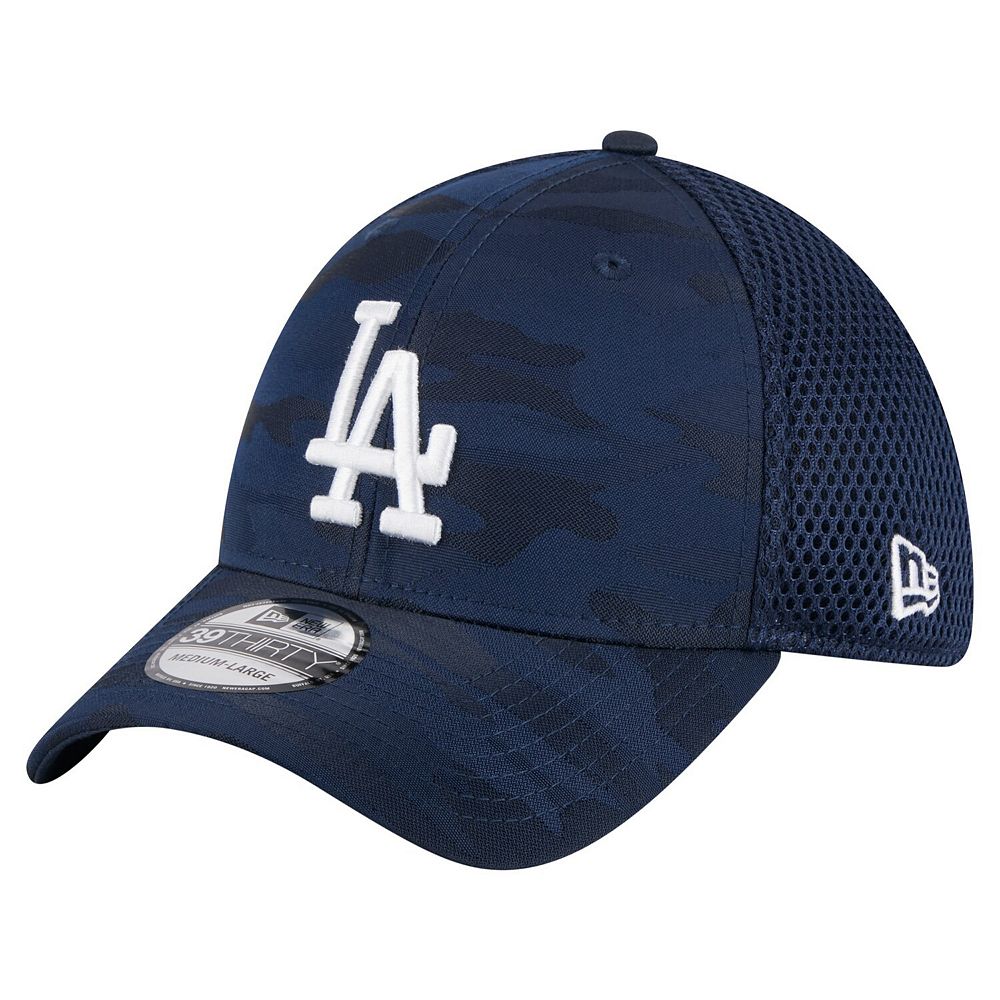 Men's New Era Navy Los Angeles Dodgers Subtle Camo 39THIRTY Flex Hat
