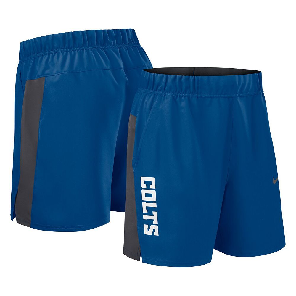 Men's Nike Royal Indianapolis Colts Woven Victory Performance Shorts