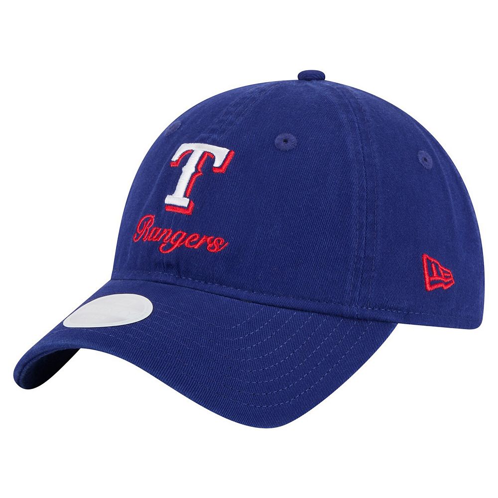 Women's New Era Royal Texas Rangers Preppy Team 9TWENTY Adjustable Hat
