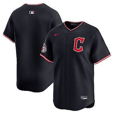 Men's Nike Navy Cleveland Guardians Alternate Limited Jersey