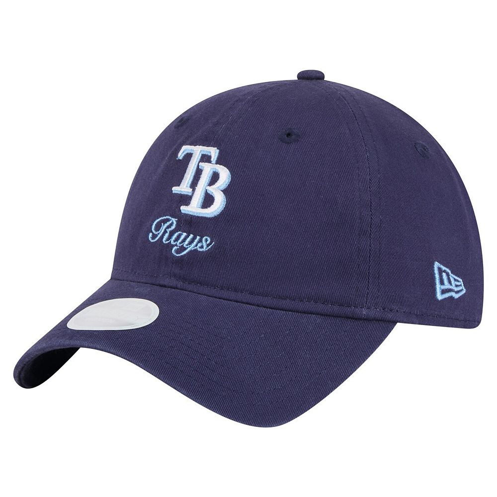 Women's New Era Navy Tampa Bay Rays Preppy Team 9TWENTY Adjustable Hat