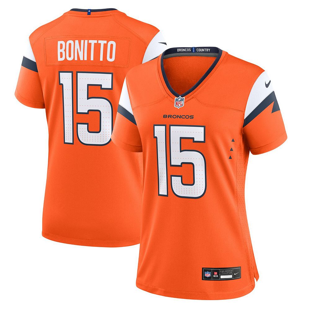 Women's Nike Nik Bonitto Orange Denver Broncos Team Game Jersey
