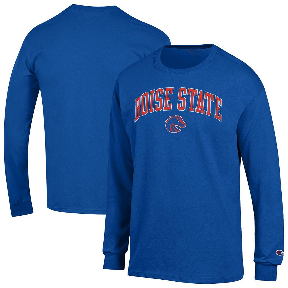Men's Champion® Royal Boise State Broncos Arch Over Logo Long Sleeve T ...