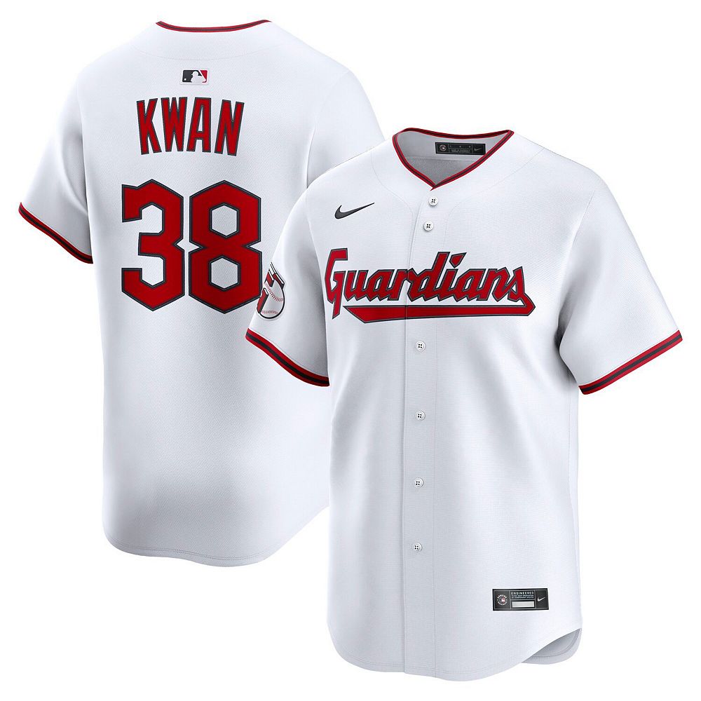 Men's Nike Steven Kwan White Cleveland Guardians Home Limited Player Jersey
