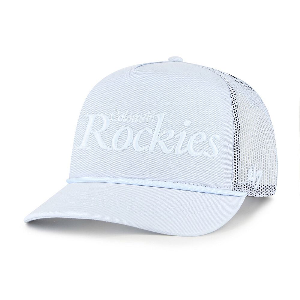 Men's '47 Light Blue Colorado Rockies Foundation Script Hitch ...