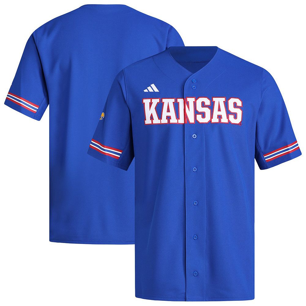 Men's adidas Royal Kansas Jayhawks Replica Baseball Jersey