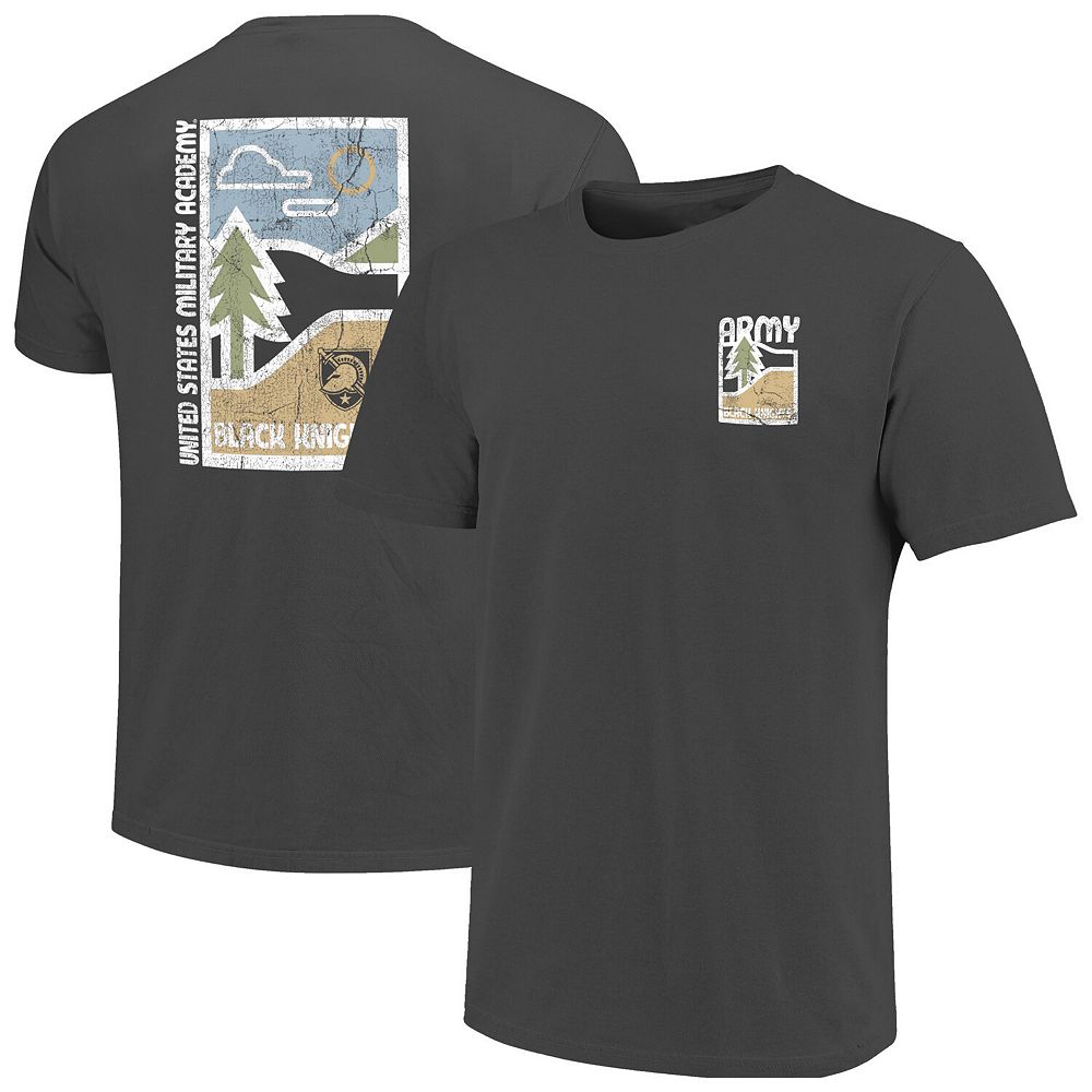 Men's Graphite Army Black Knights Comfort Colors Minimal Vista ...