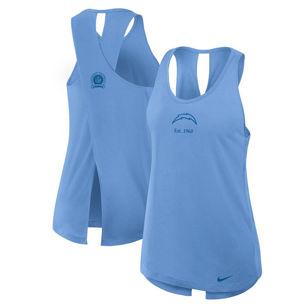 Women's Nike Powder Blue Los Angeles Chargers Glory Crisscross ...