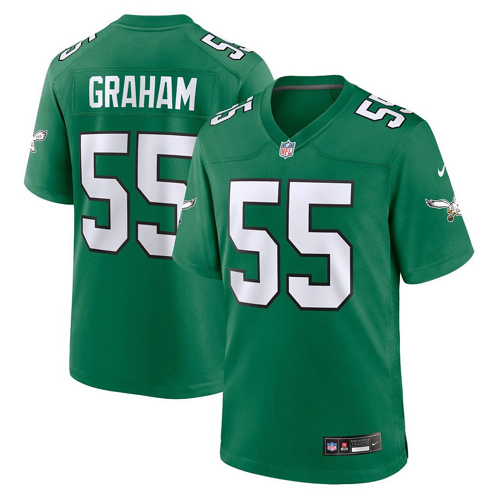 Men's Nike Brandon Graham Kelly Green Philadelphia Eagles Alternate ...