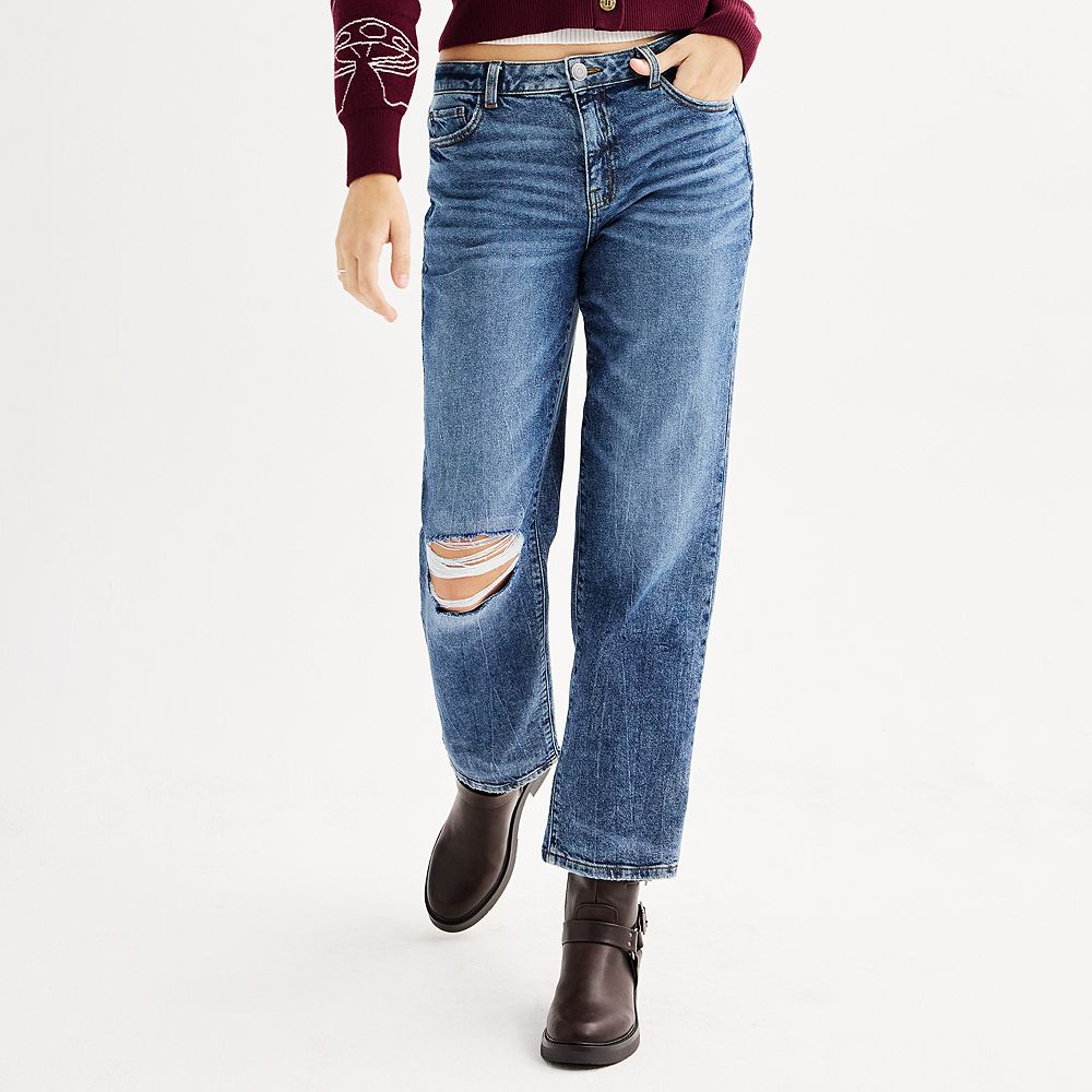 Juniors' SO® High-Rise '90s Straight Jeans