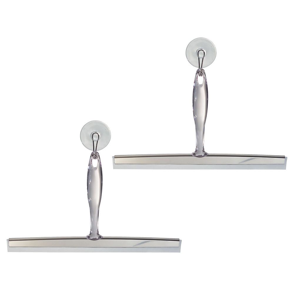 iDesign 2-pc. Zia Bathroom Shower Squeegee with Wall Hook Set
