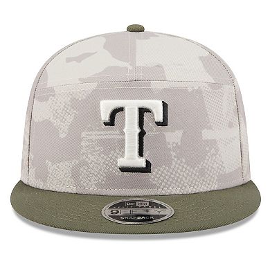 Men's New Era Light Beige/Olive Texas Rangers 2025 Armed Forces Day ...