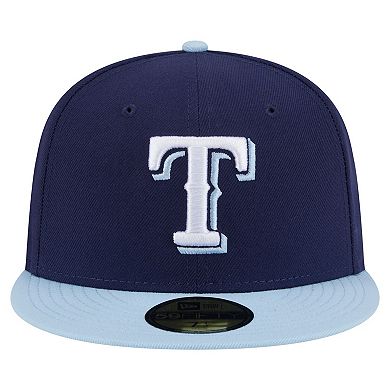 Men's New Era Navy/Light Blue Texas Rangers Color Pack 2-Tone 59FIFTY ...