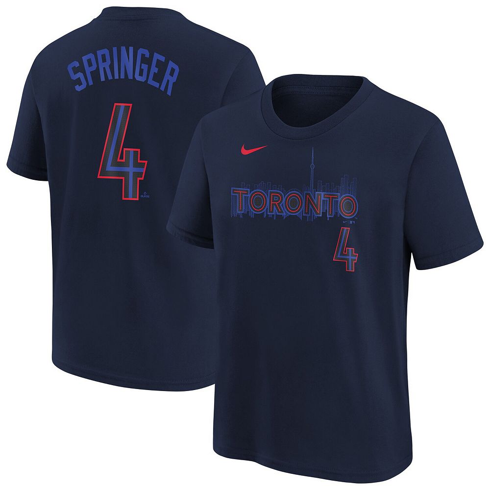 Youth Nike George Springer Navy Toronto Blue Jays Fuse City Connect ...