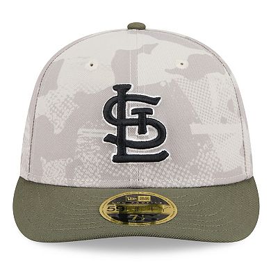 Men's New Era Light Beige/Olive St. Louis Cardinals 2025 Armed Forces ...
