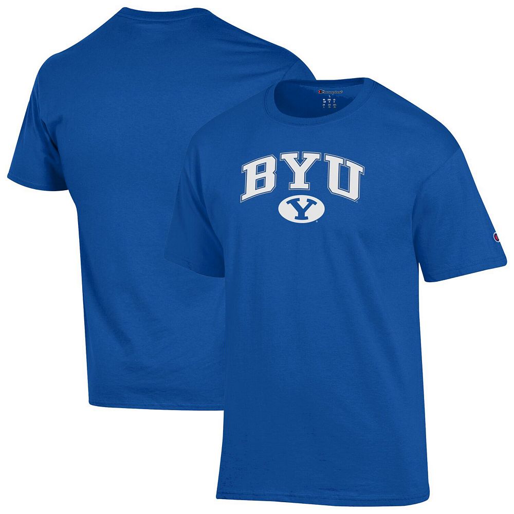 Men's Champion Royal BYU Cougars Arched Logo T-Shirt