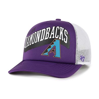 Men's '47 Purple Arizona Diamondbacks Meander Foam Trucker Snapback Hat