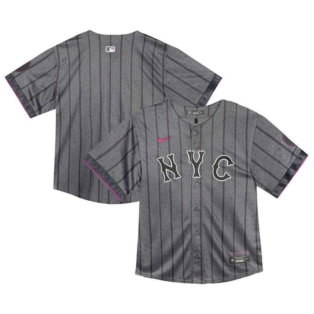 Toddler Nike Gray New York Mets City Connect Team Limited Jersey