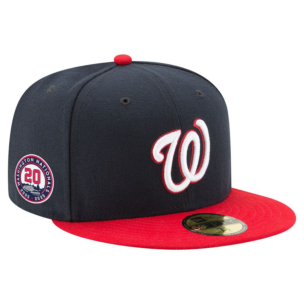 Men's New Era Navy/Red Washington Nationals 20th Anniversary 59FIFTY ...