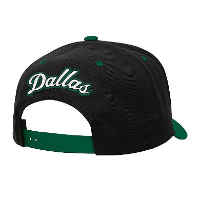 Men's Mitchell & Ness Black/Green Dallas Mavericks Backside Script 2 ...