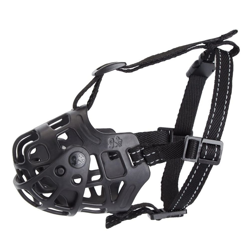 Adjustable Dog Basket Muzzle with Movable Cover