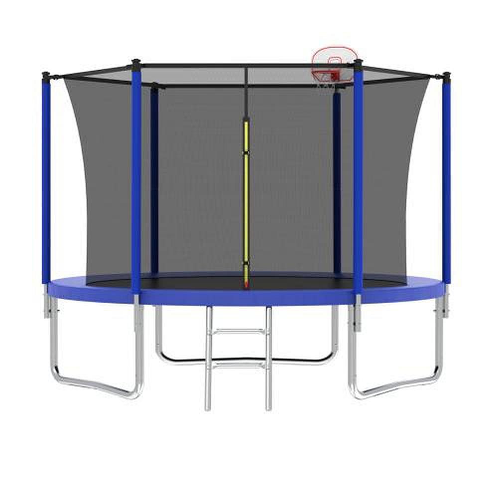 8FT TRAMPOLINE Classic Straight Pole Trampoline Series Safe Durable and ...
