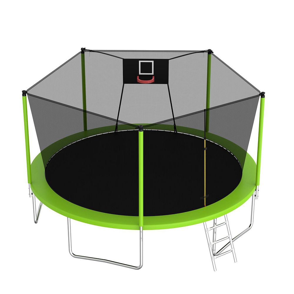 14FT Trampoline for Kids and Adults with Net, Outdoor Recreational ...
