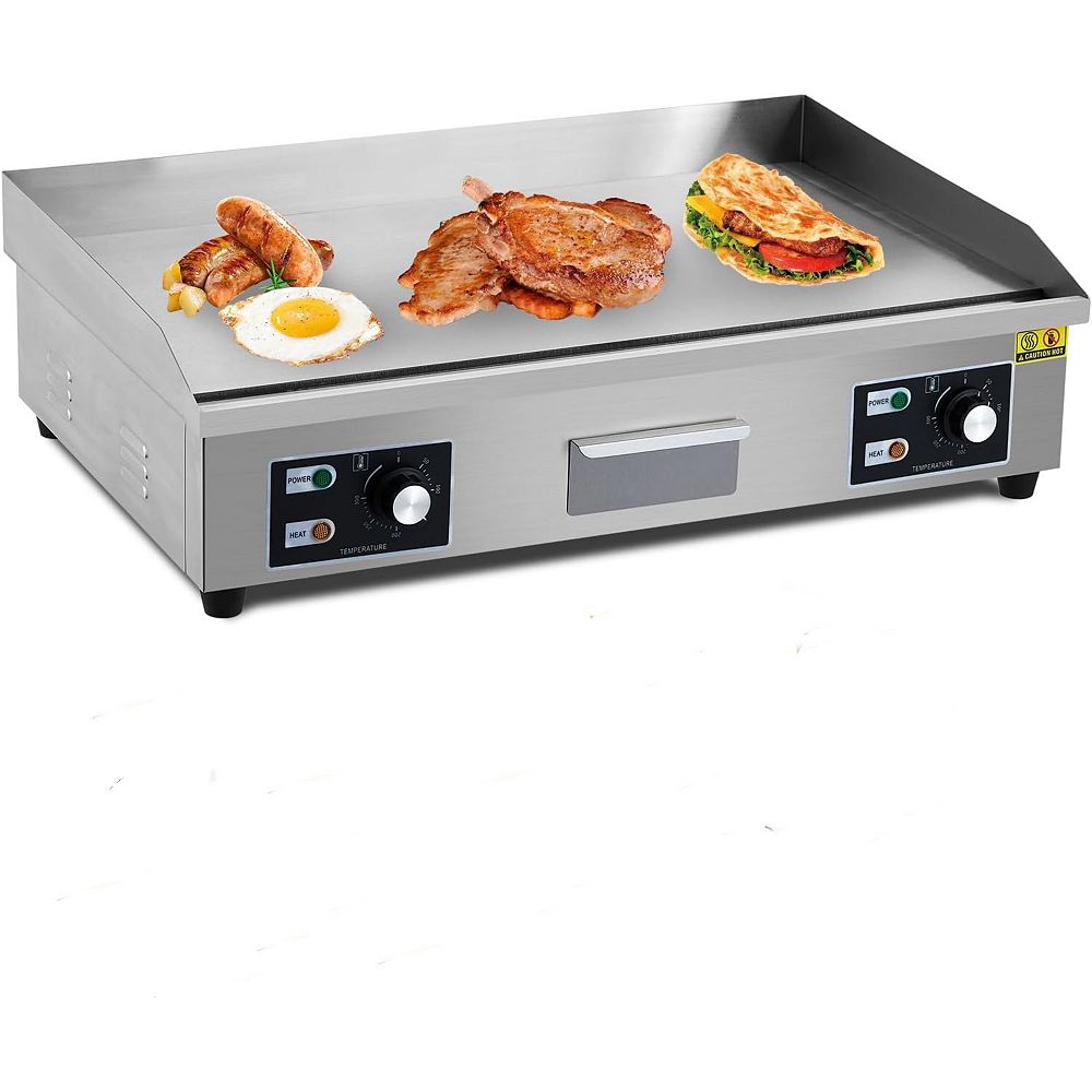 29 Inch Commercial Electric Griddle for Restaurant Kitchen Outdoor Bbq