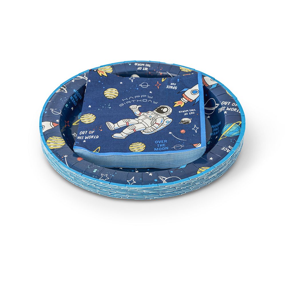 Scribble & Scribe 50-pc. Plate and Napkin Party Set