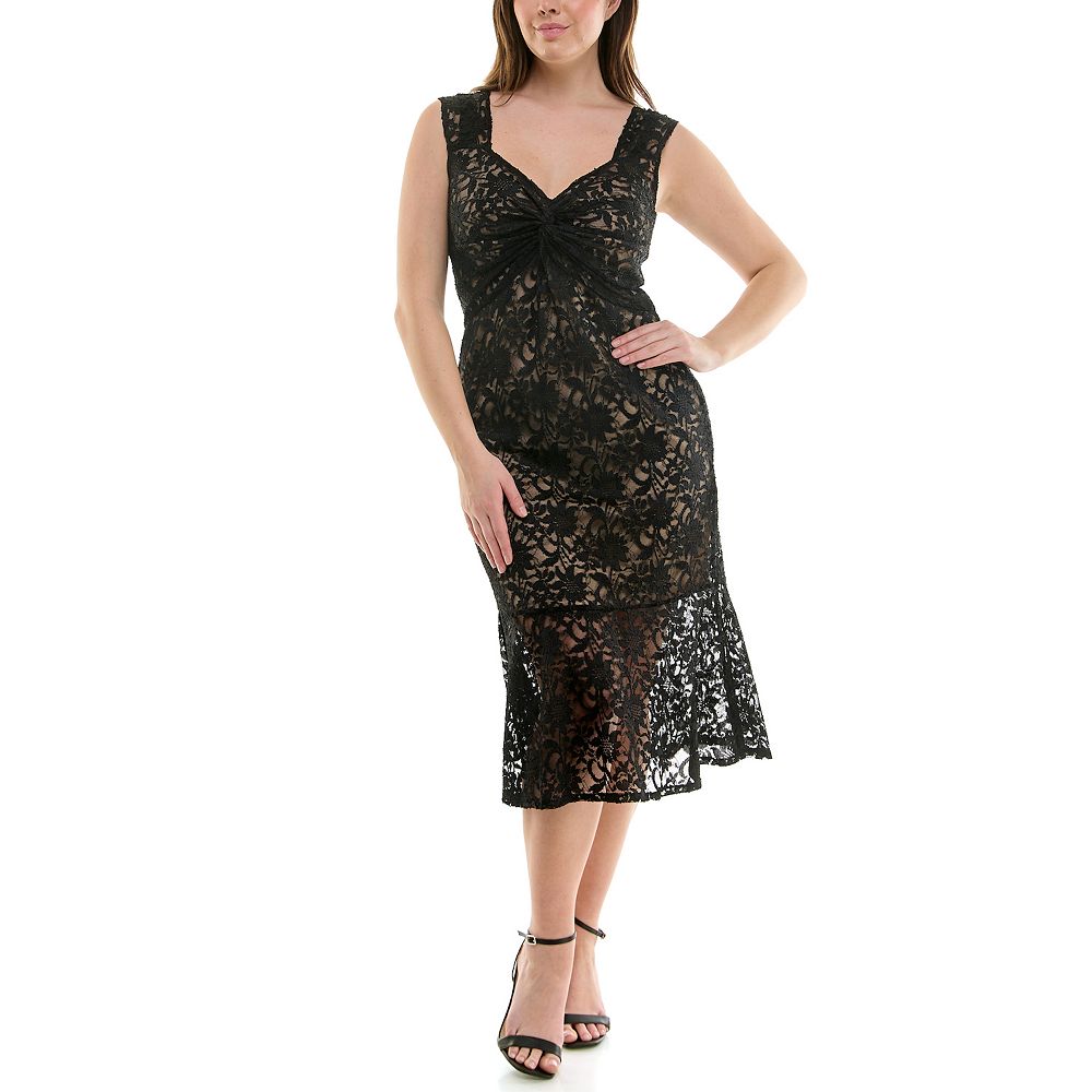 Women's Nicole Miller Stretch Lace Bodycon Dress