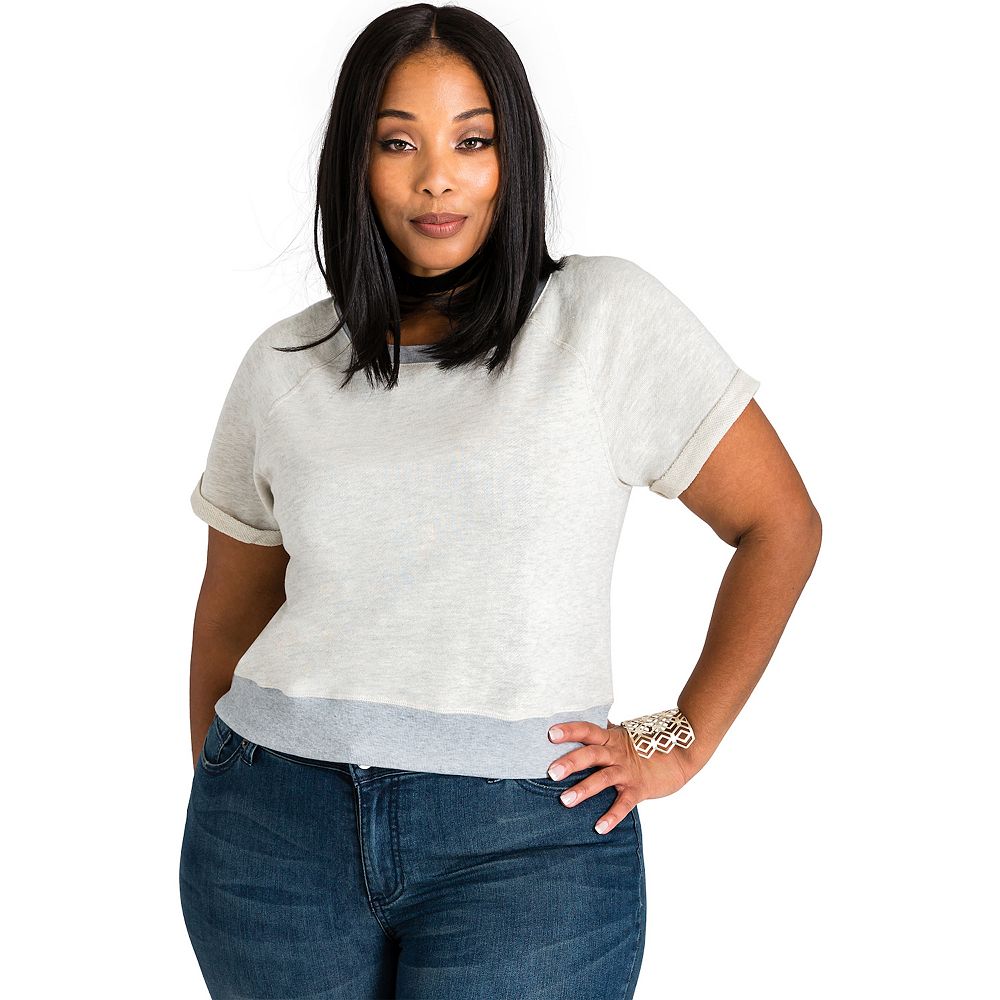 Plus Size Women's Open Back Dropped Shoulder Top