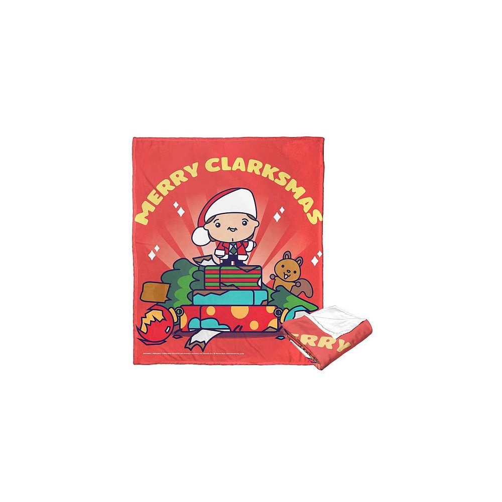 Warner Bros. Christmas Vacation Merry Clarkmas Cartoon Silk Touch Throw ...