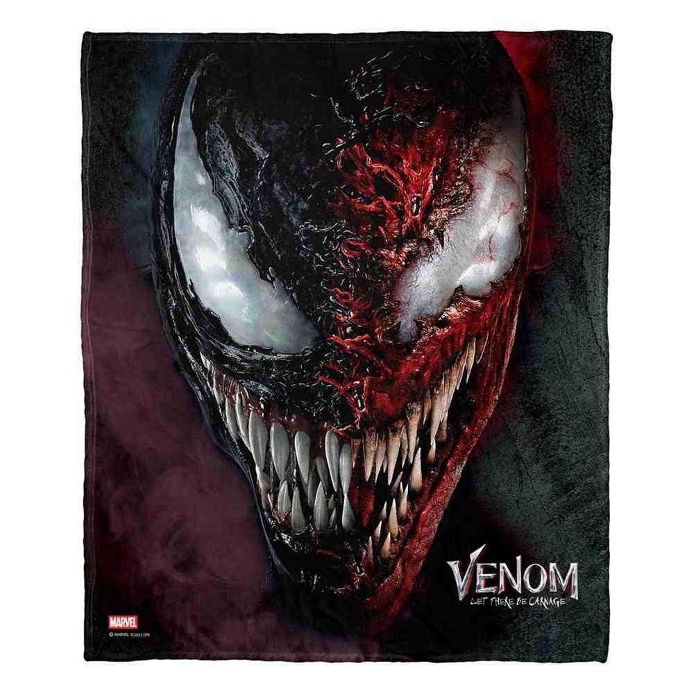 Marvel Venom Split Poster Silk Touch Throw Blanket 50x60 Inches