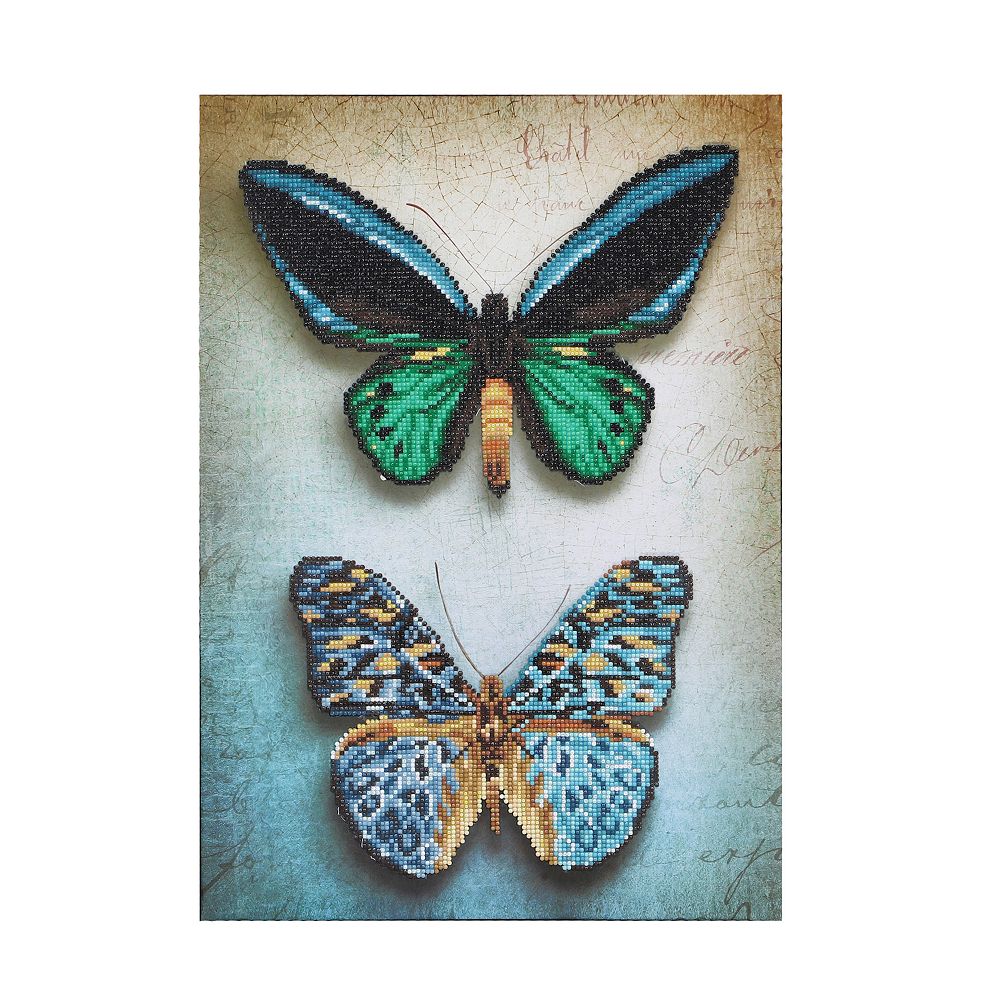 DIAMOND DOTZ Diamond Painting Kit Antique Butterflies Design
