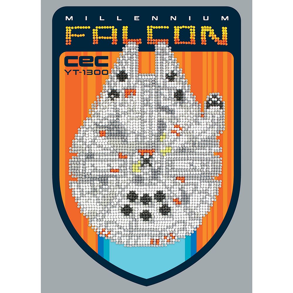 DIAMOND DOTZ Diamond Painting Kit Star Wars Millenium Falcon CEC YT ...
