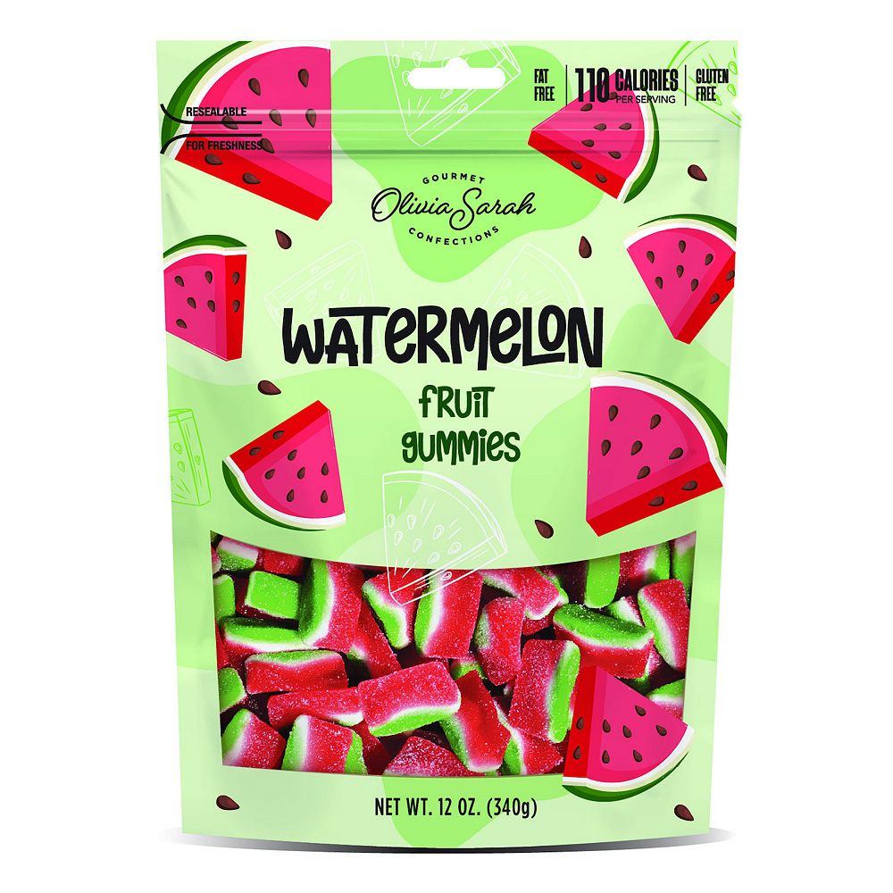 Enchante Confections 12 oz. Watermelon Fruit Gummies