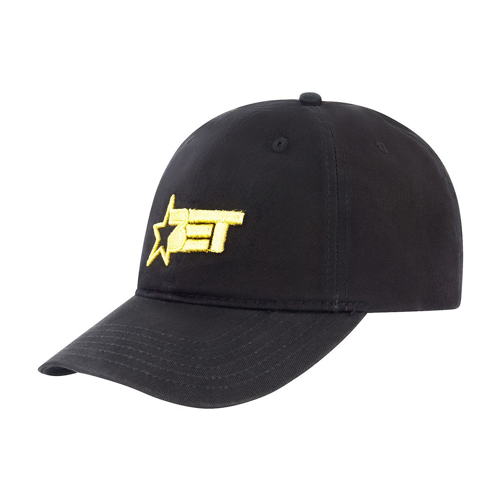 Women's Embroidered BET Gold Tone Logo Baseball Cap