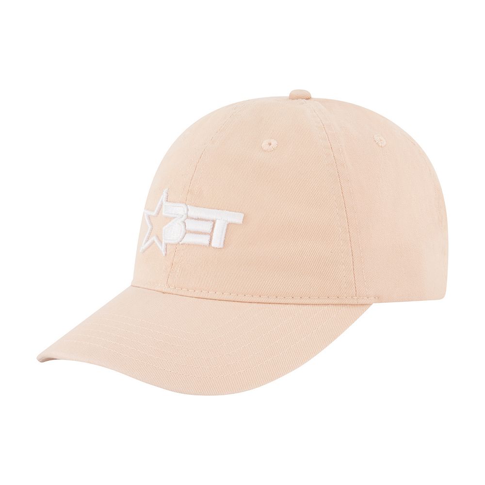 Women's Blush Embroidered BET Logo Baseball Cap